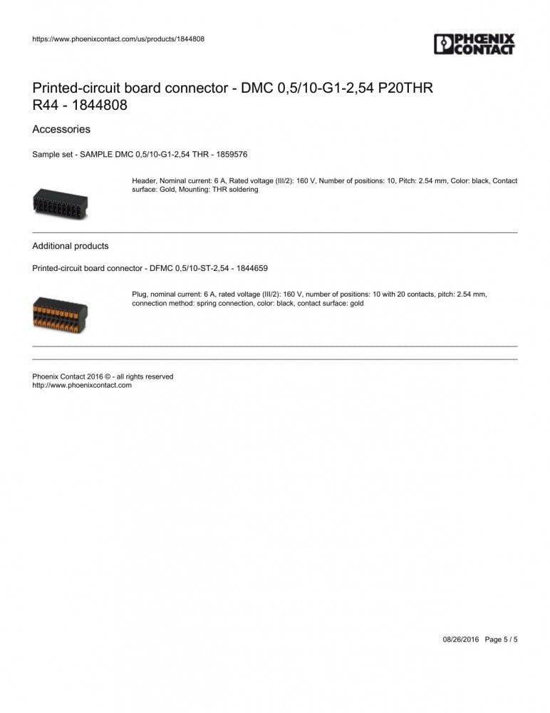Phoenix Contact 1844808 technical document page 5