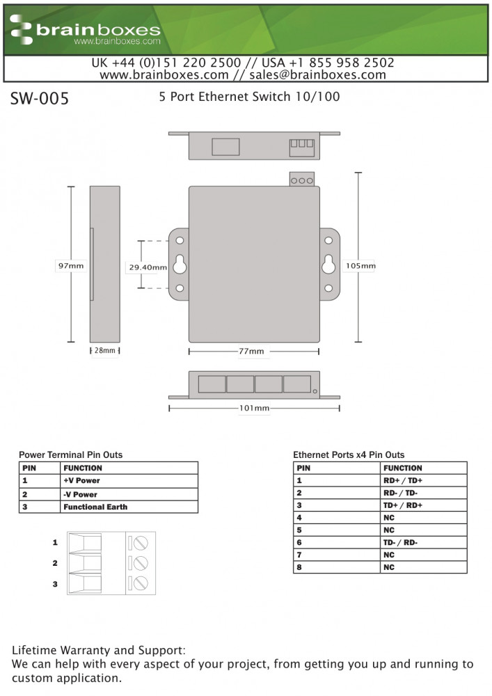 SW-005 technical document page 3