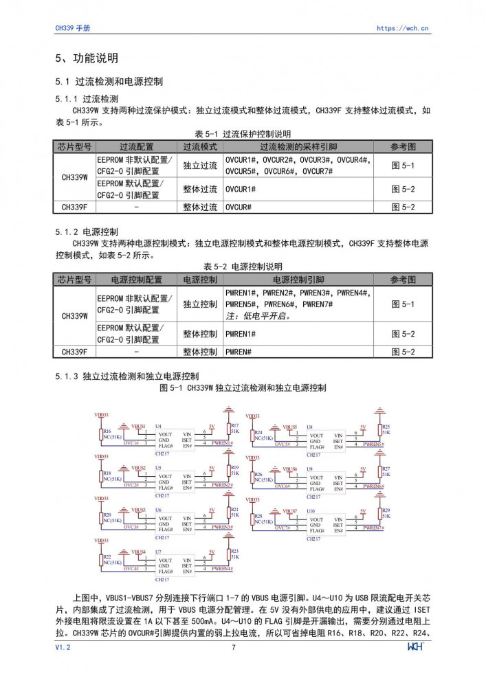 CH339F technical document page 7