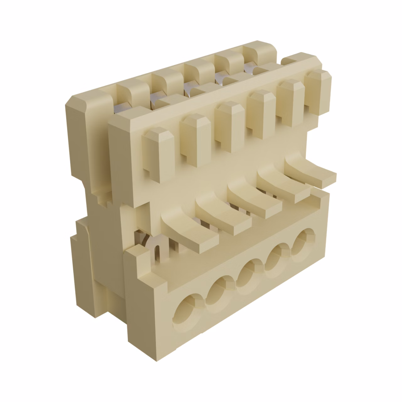 Appli-Mate RAST 2.5 Connector, 2.50mm Pitch, Female, 5 Circuits, All Position Keys, Open Endwalls for sale