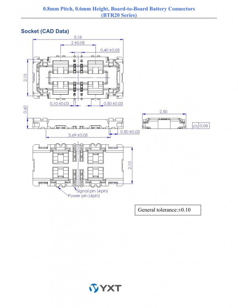 YXT BTR20 specification page 5