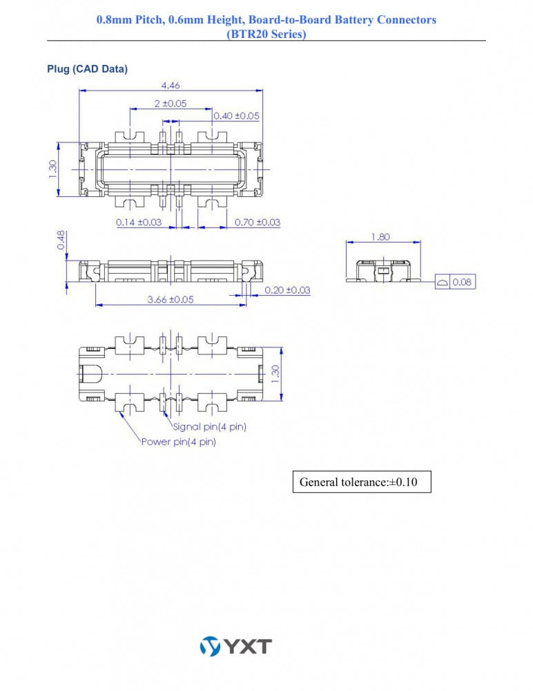 YXT BTR20 specification page 7