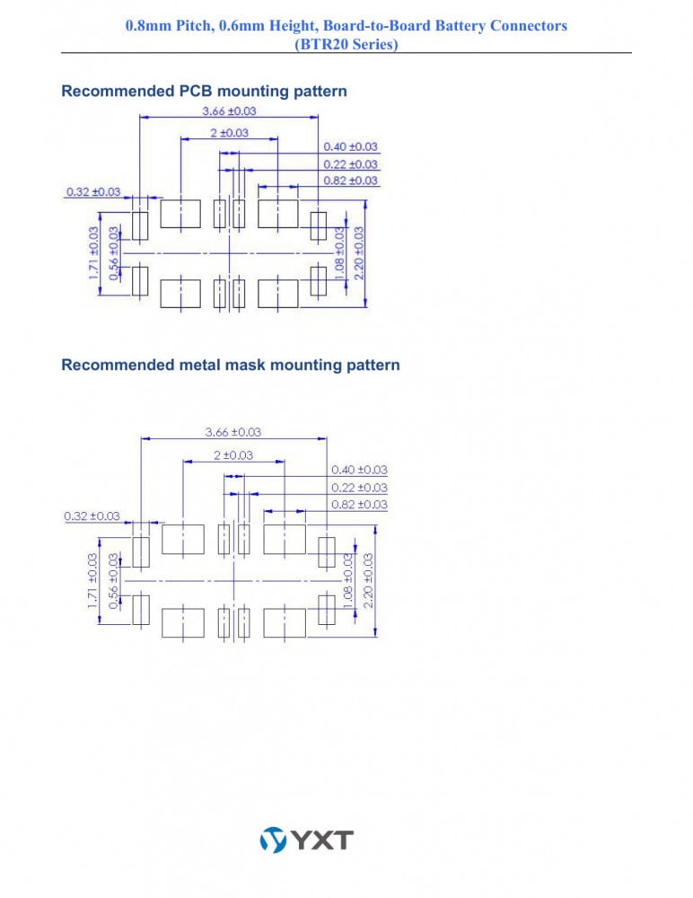 YXT BTR20 specification page 8