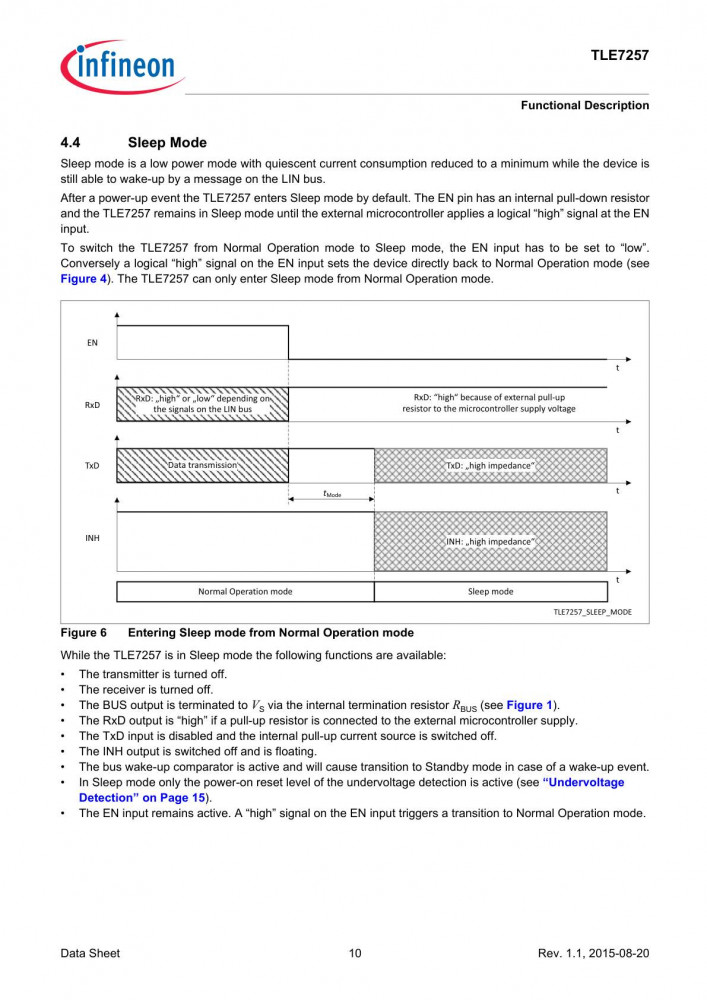 TLE7257 datasheet page 10