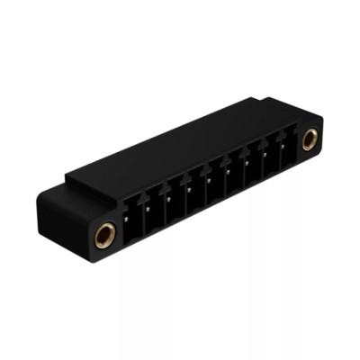 3.50mm Pitch Eurostyle Right-Angle PCB Header, with Threaded Retention Inserts, 9 Circuits for sale
