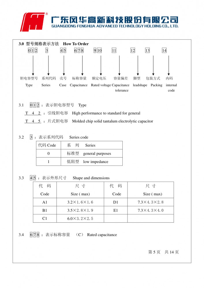 FH T450 series document page 5