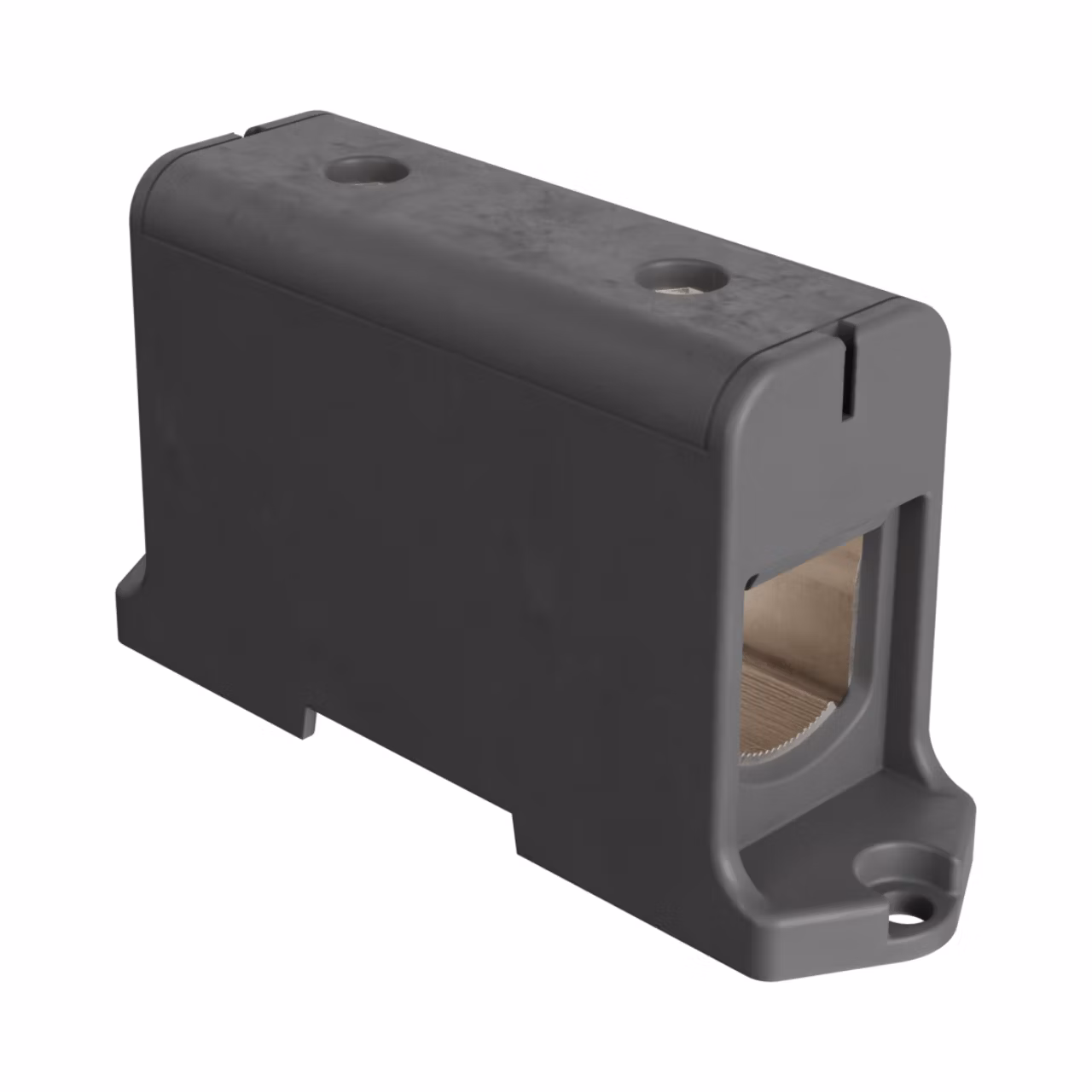 High Current Universal Clamp Terminal Block, Screw Mount, 380.0A / 600V,  Grey Housing and Cover, 1 Circuit for sale