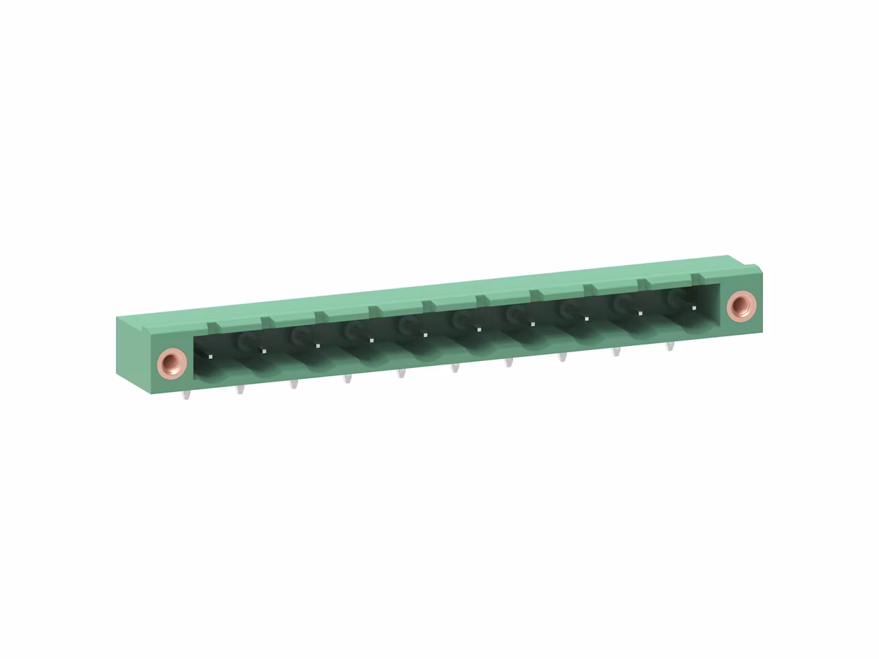 7.62mm Pitch Eurostyle Right-Angle PCB Header, with Retention Ends, 10 Circuits for sale