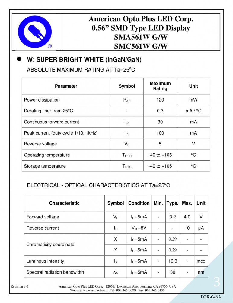 SMA561W document page 3