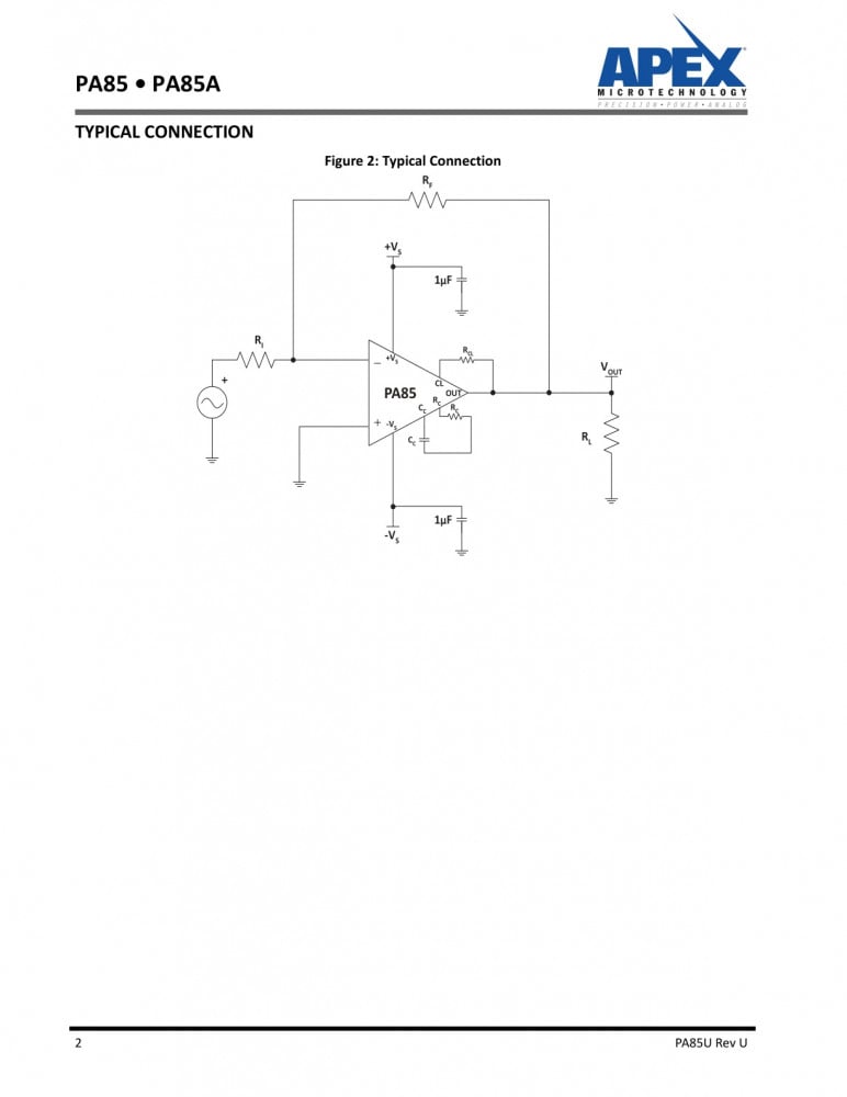 PA85A datasheet page 2