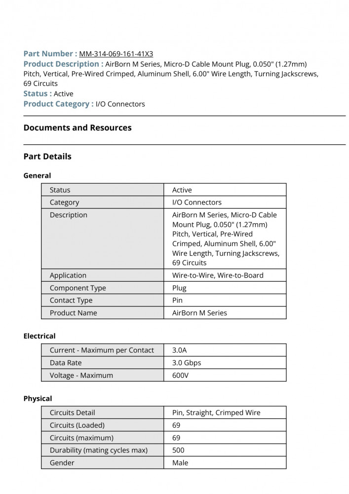 MM-314-069-161-41X3 product document image, page 1