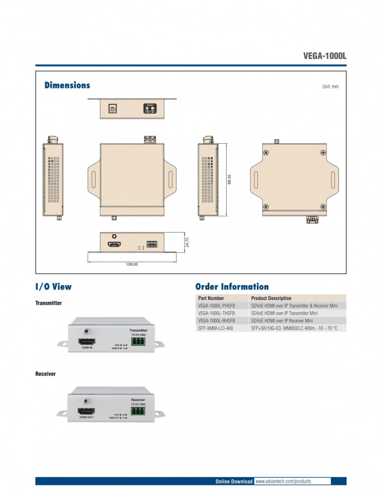 VEGA-1000L technical document image, page 2