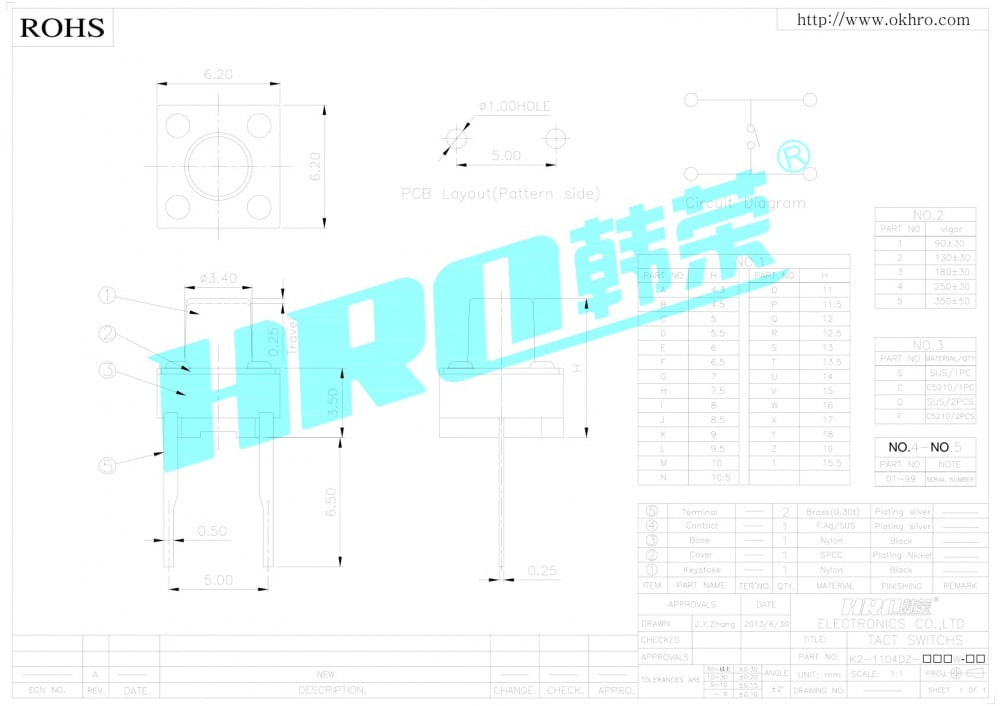 K2-1104DZ-I4SW-04 technical drawing