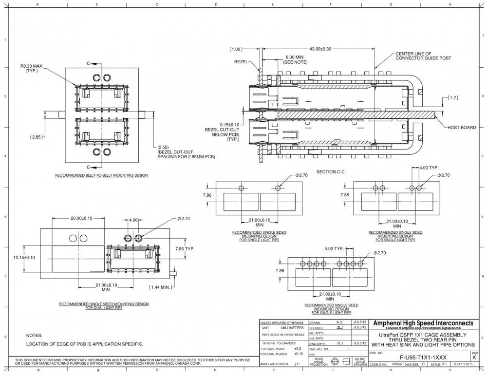 Amphenol U95T1111001 drawing page 5