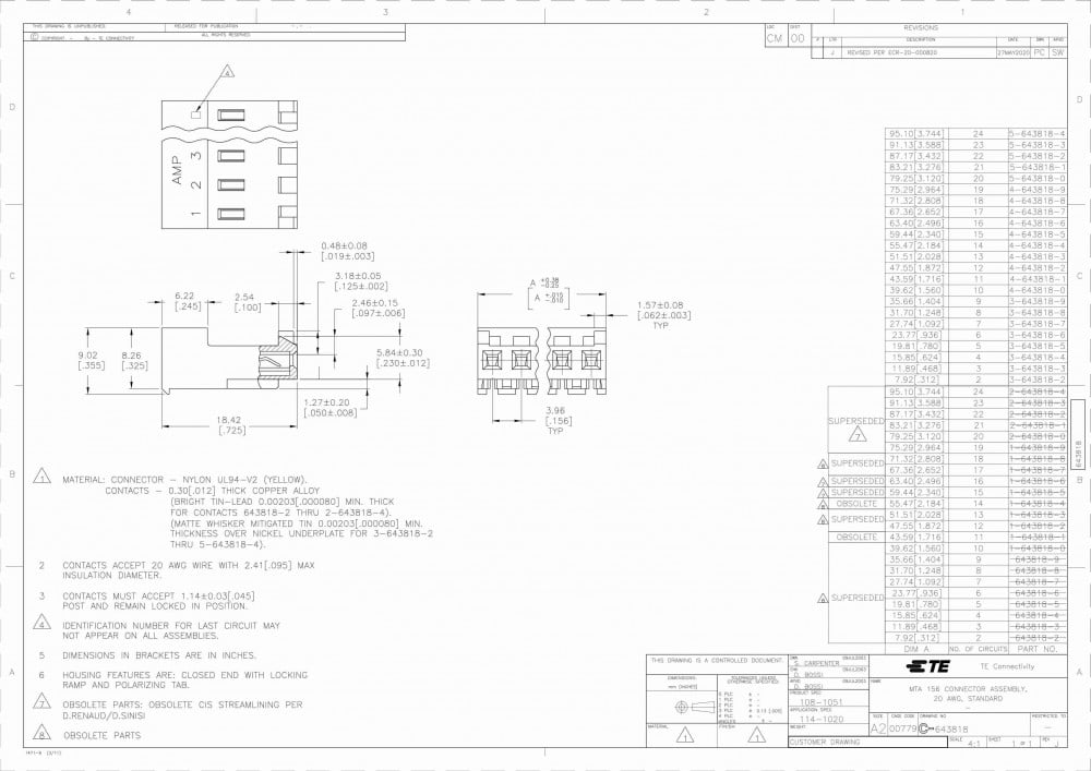 TE Connectivity 3-643818-3 technical drawing image