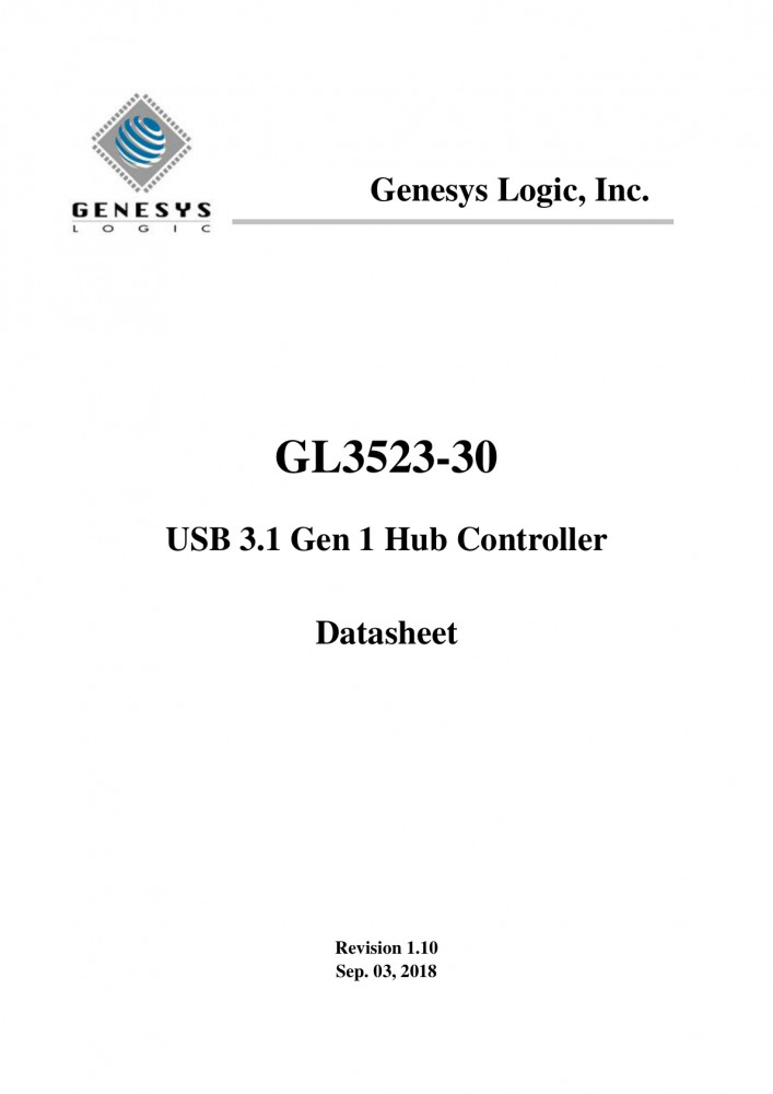 GL3523 datasheet page 1