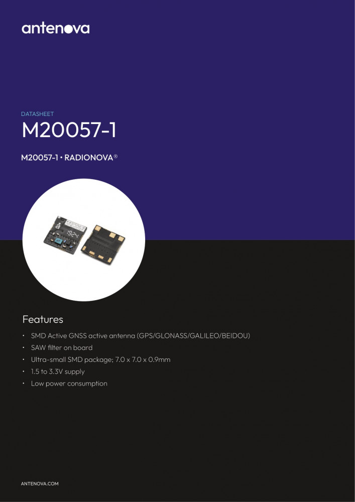 M20057-1 datasheet page 1