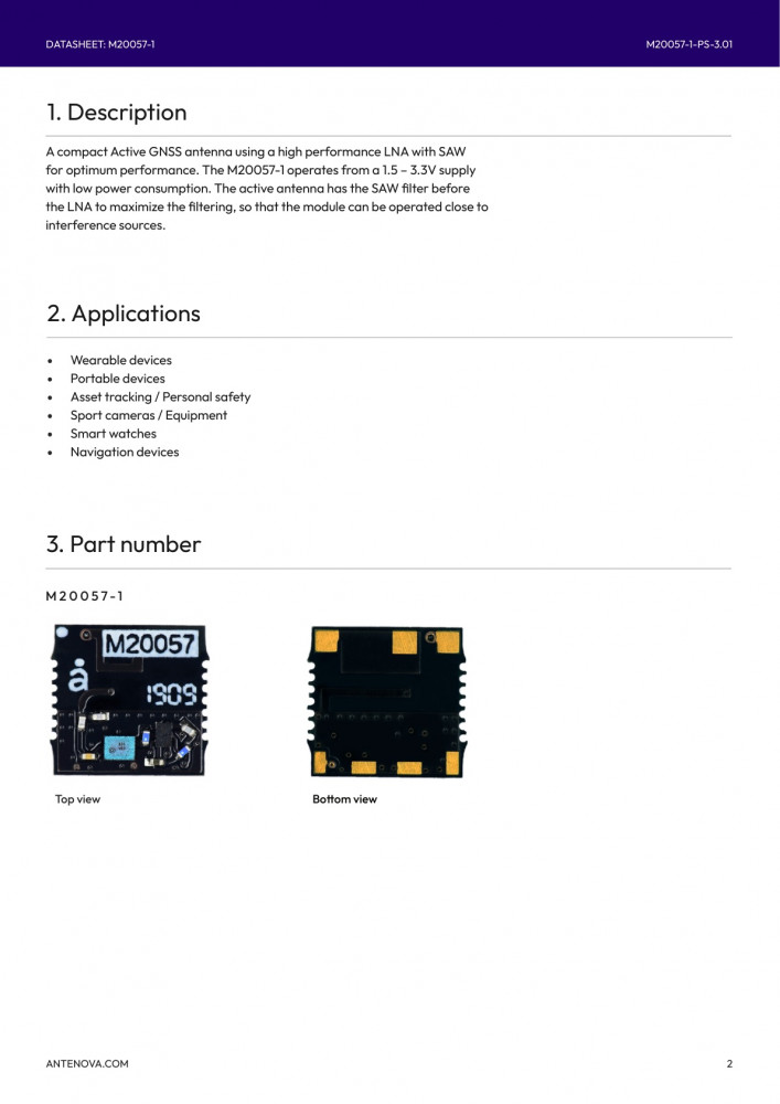 M20057-1 datasheet page 2