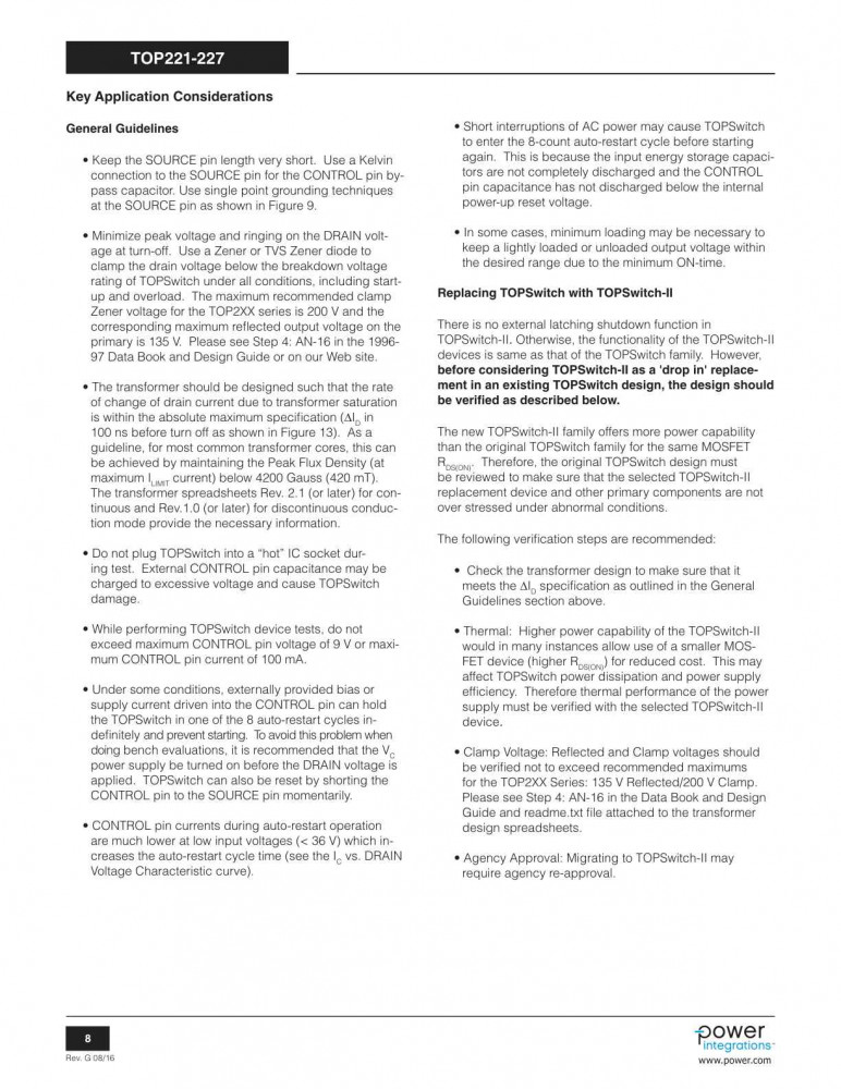TOP226YN datasheet page 8