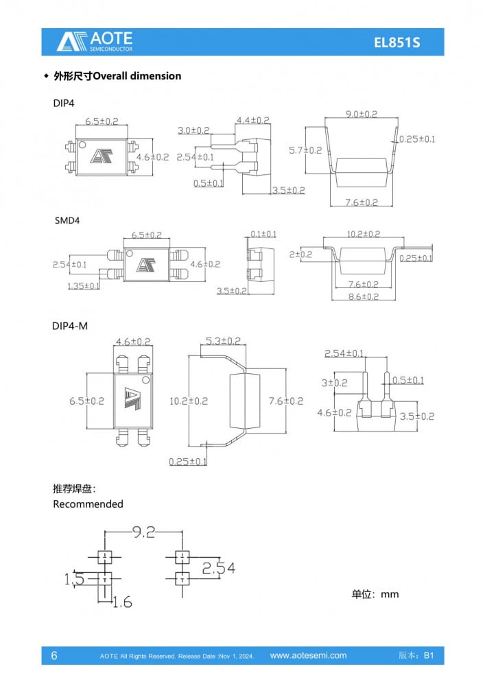 EL851S datasheet page 7