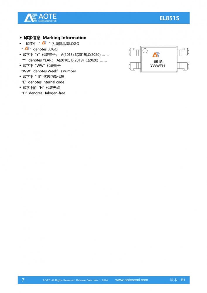 EL851S datasheet page 8
