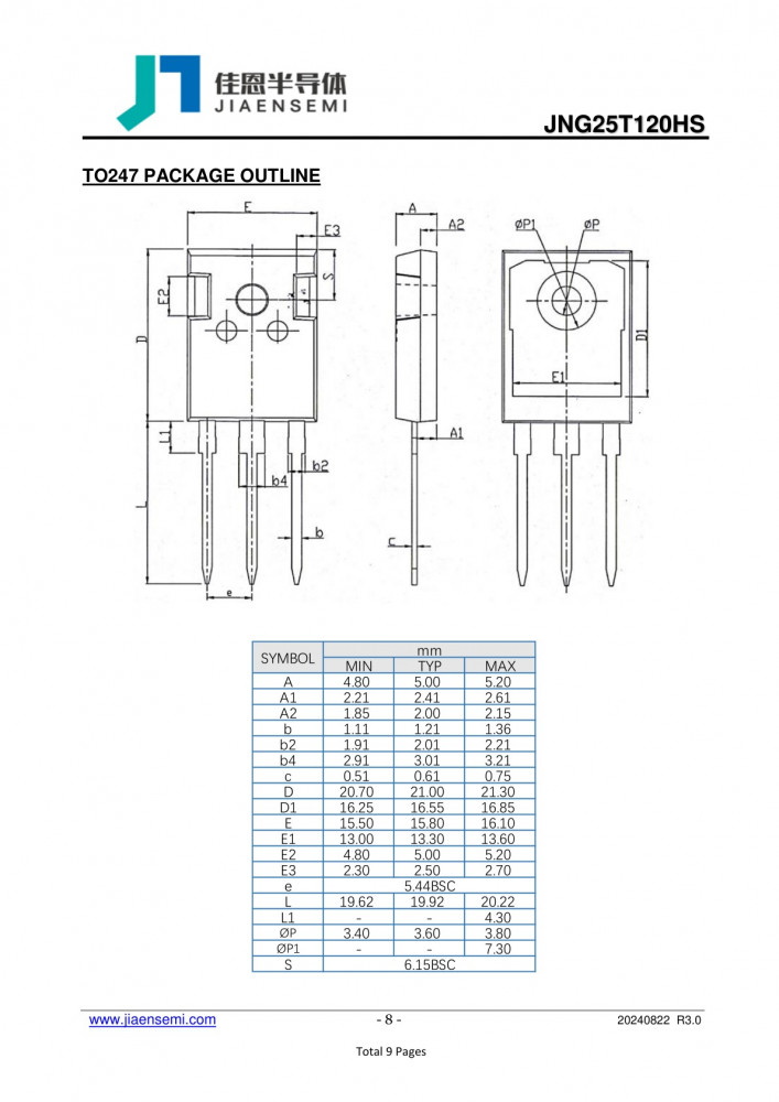 JNG25T120HS datasheet page 8