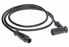 Ultra-Lock (M12) to Micro-Change (M12) In-Line Splitter, 4 Pole, 3-Female (Straight) to 4-Male (Straight), 2.0m Length, TPE Cable