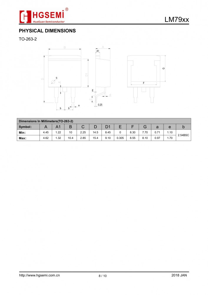 HGSEMI LM7909 datasheet page 8