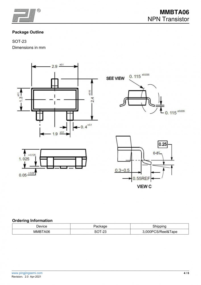 MMBTA06 datasheet page 4