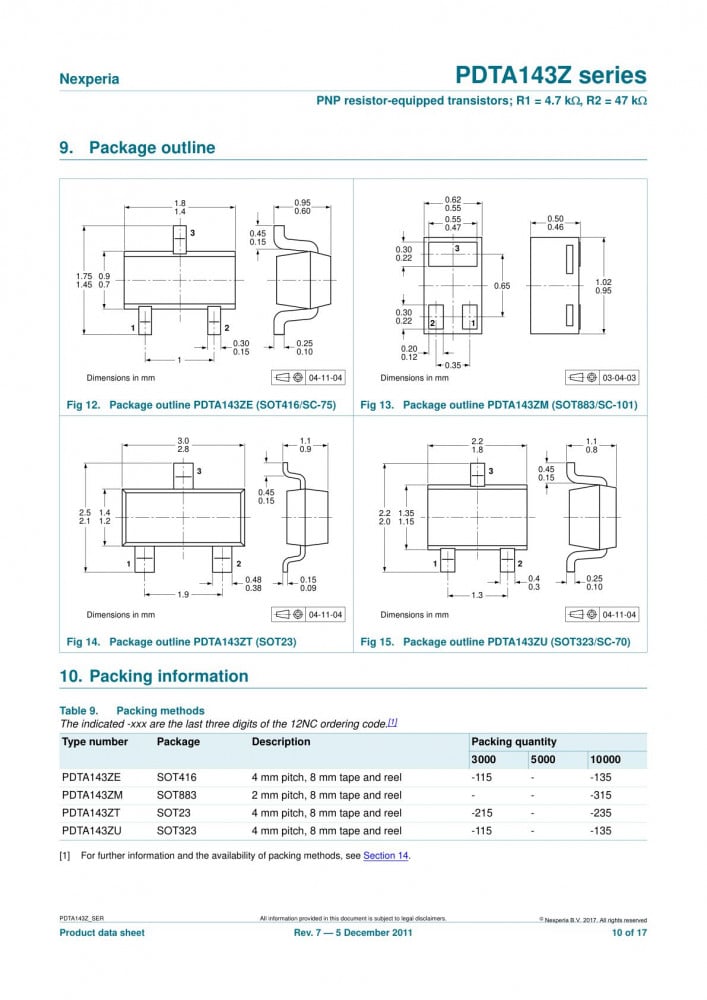 PDTA143ZM datasheet page 10