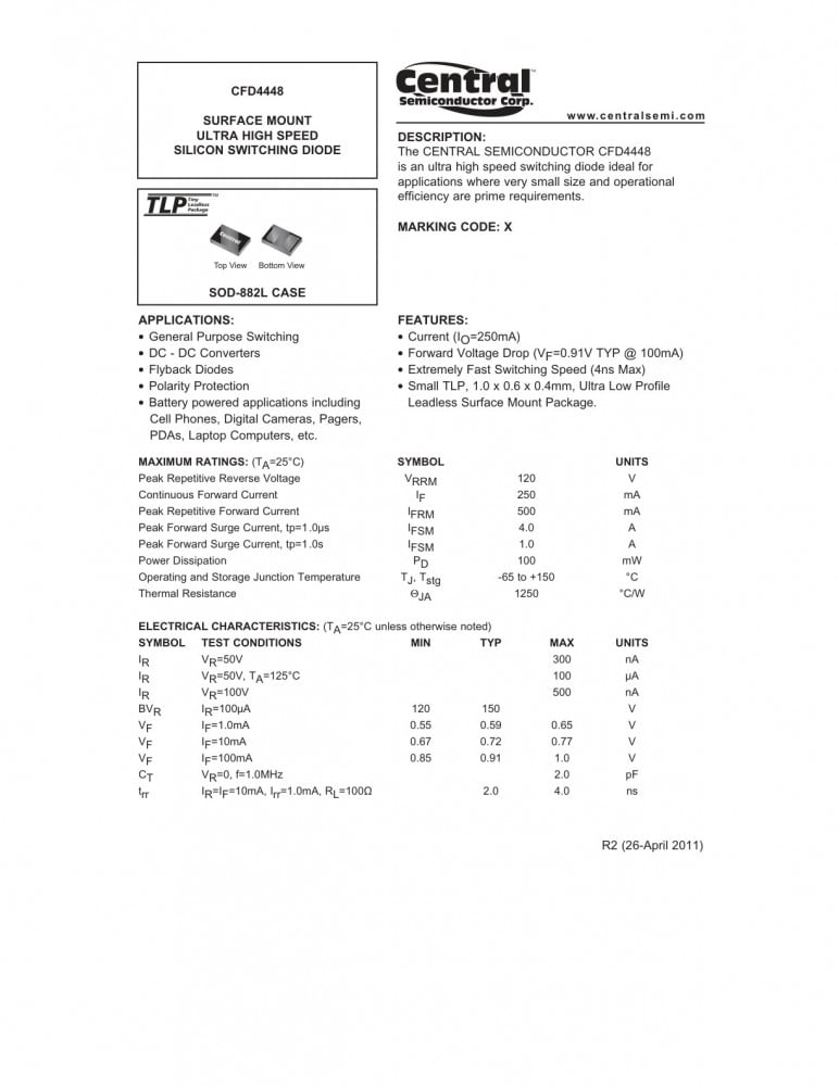 CFD4448 TR PBFREE datasheet page 1