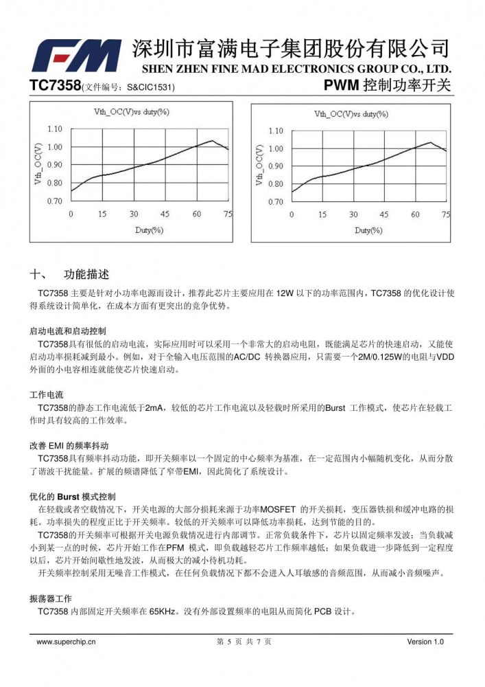 TC7358 datasheet page 5