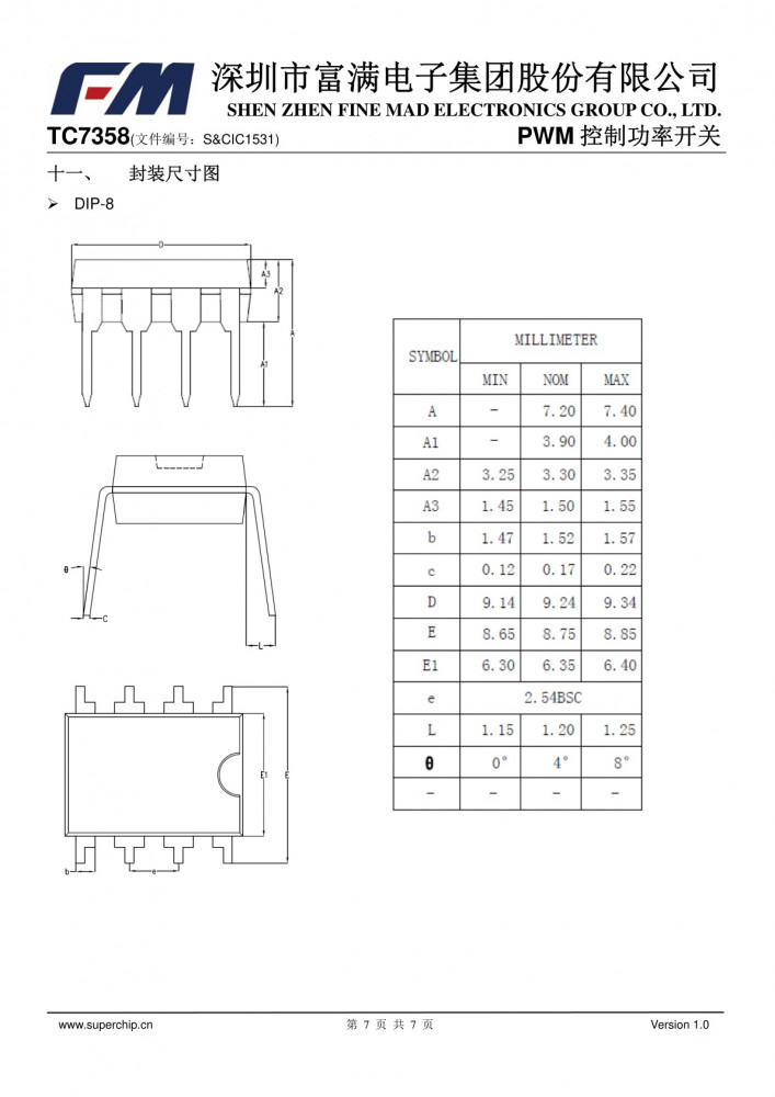 TC7358 datasheet page 7