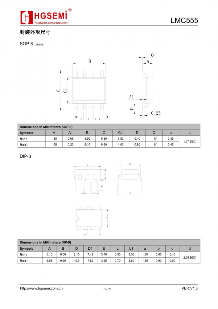 LMC555M/TR datasheet page 8