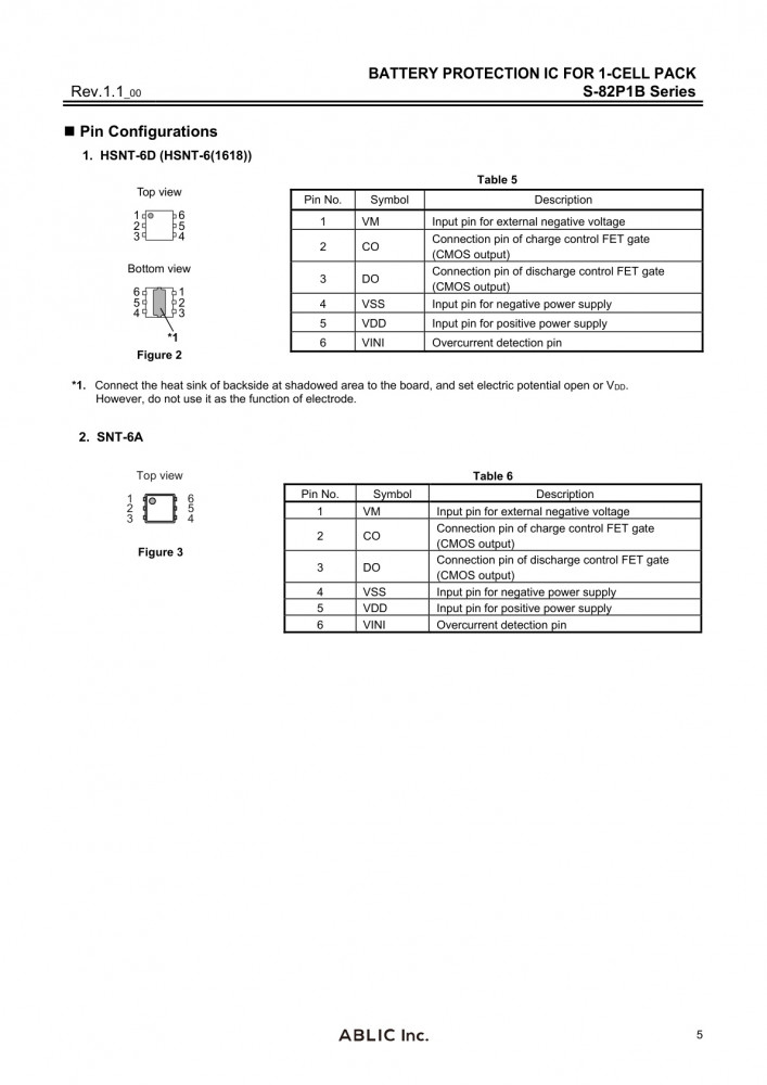 S-82P1B datasheet page 5