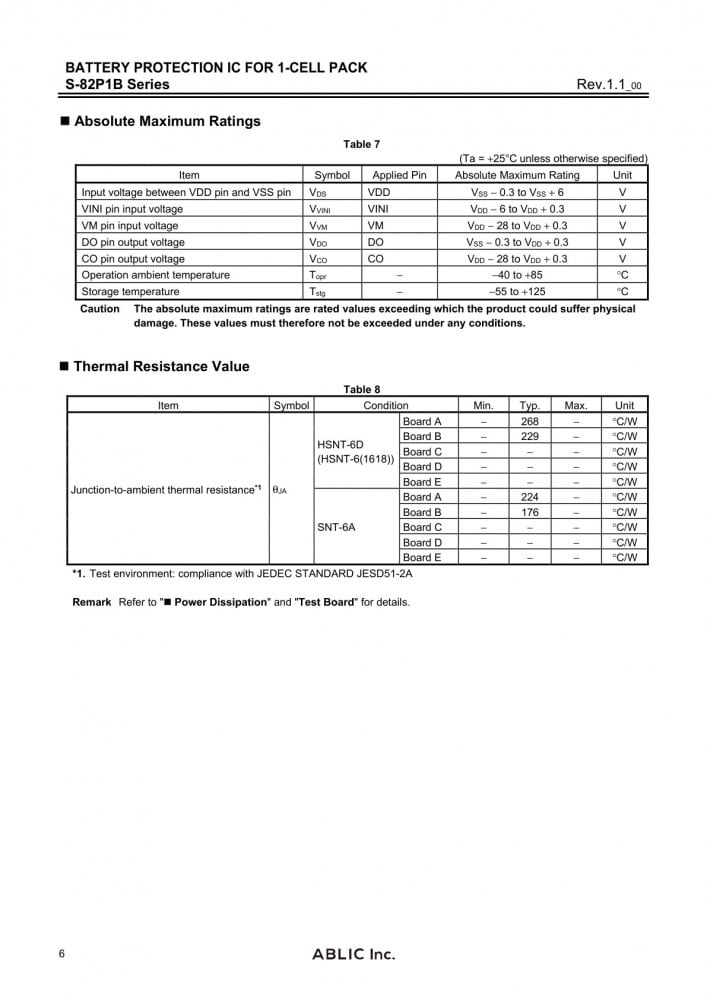 S-82P1B datasheet page 6