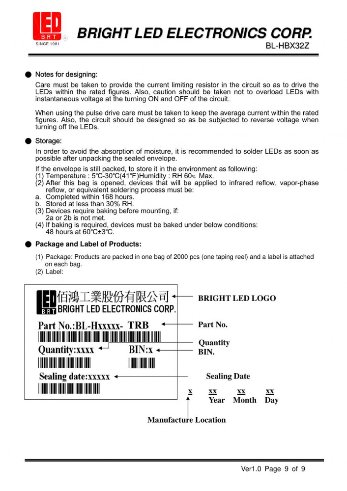BL-HBX32Z documentation page 8