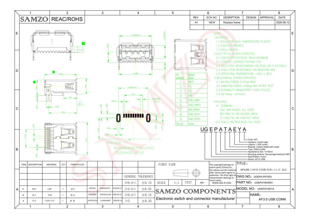 UGEPATAEYA technical drawing preview