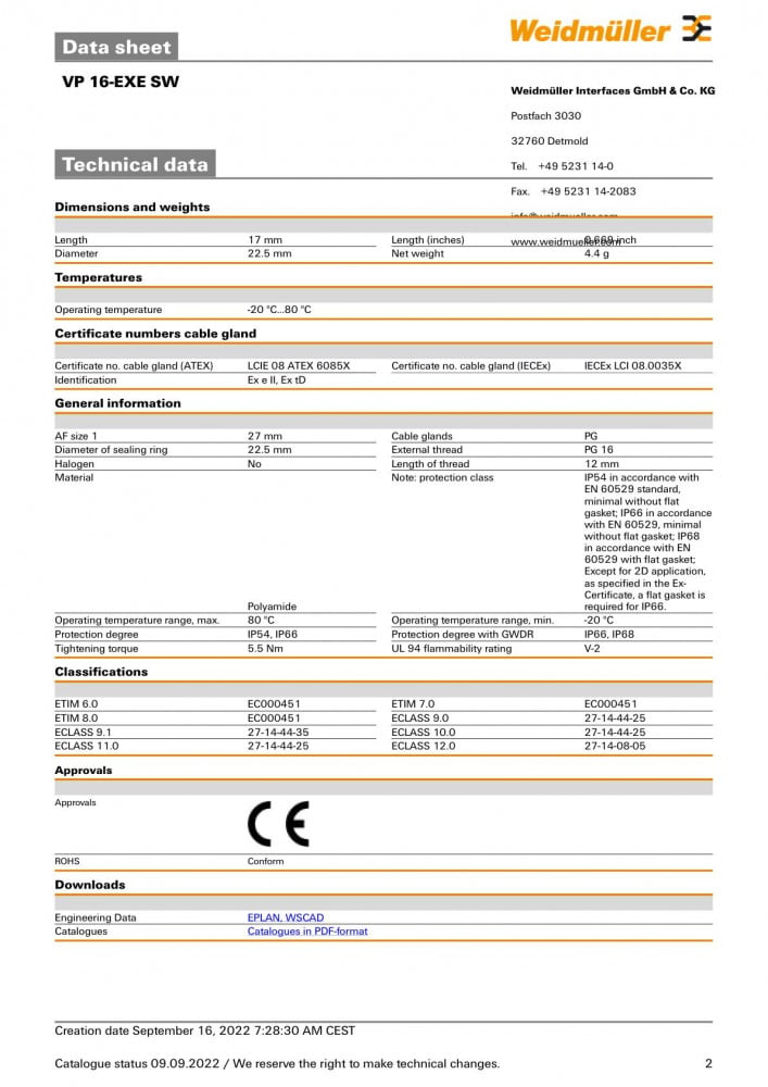 WEIDMULLER 1569400000 document page 2