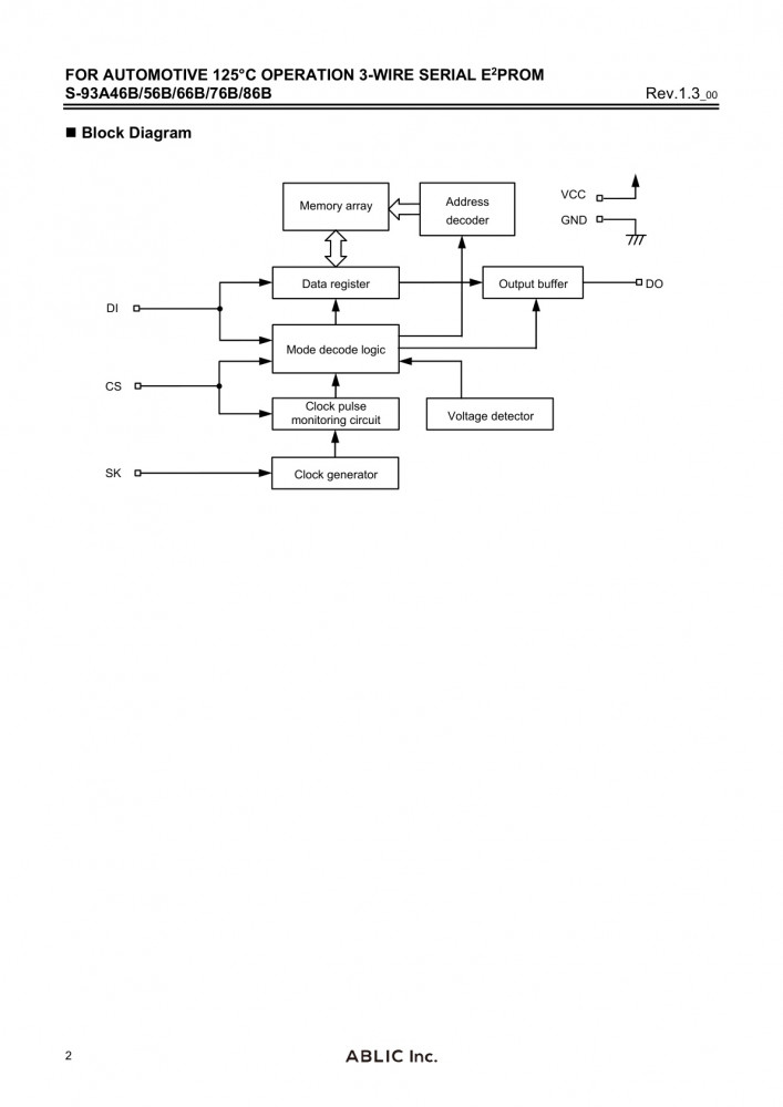 S-93A46B/56B/66B/76B/86B datasheet page 2