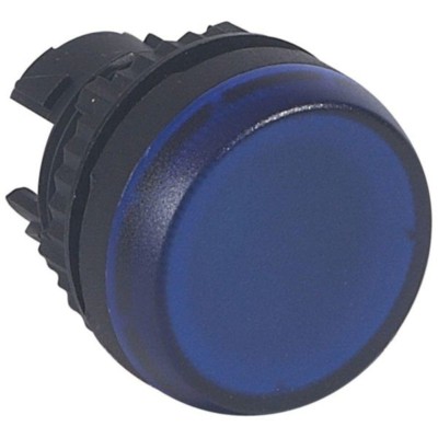Osmoz - Pilot light blue - 22.5mm round flat lens - IP66 IP69K front protection - For control and signaling indicator applications for sale