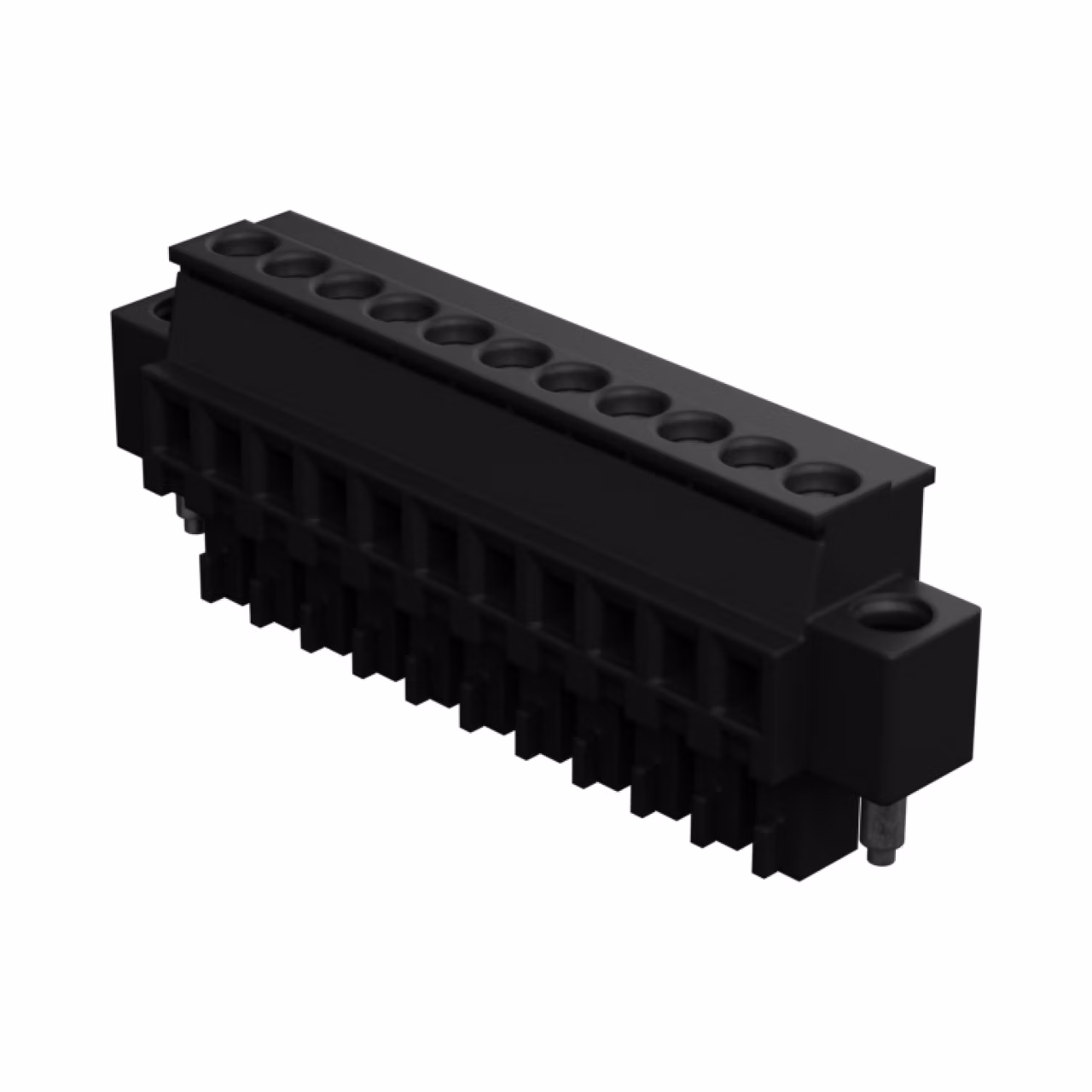 3.81mm Pitch Eurostyle Vertical Plug, with Retention Screws, Front Wire Entry, 11 Circuits for sale