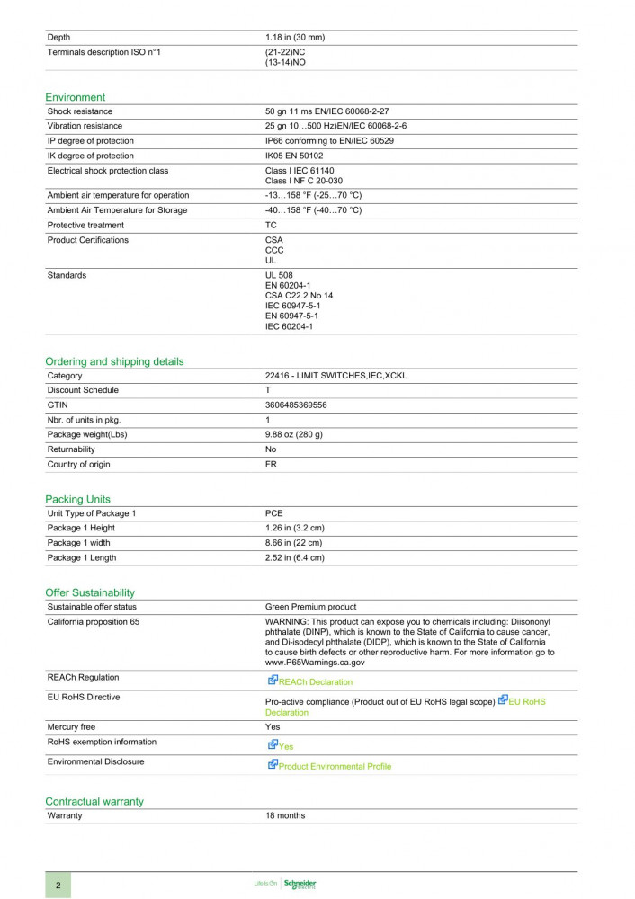 XCKM108 technical document page 2