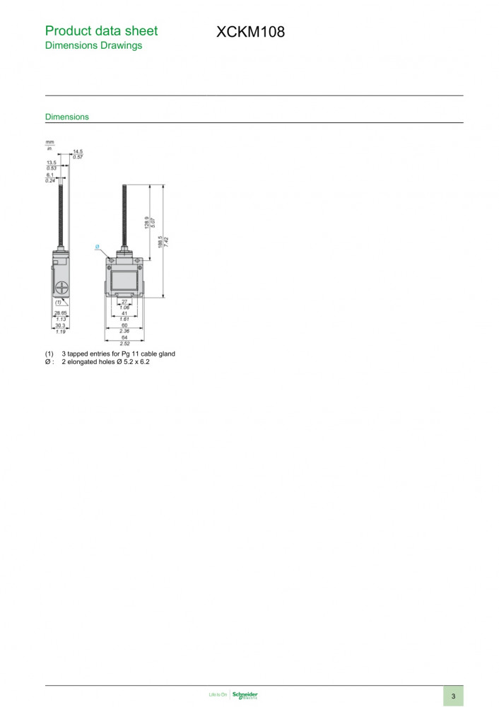 XCKM108 technical document page 3