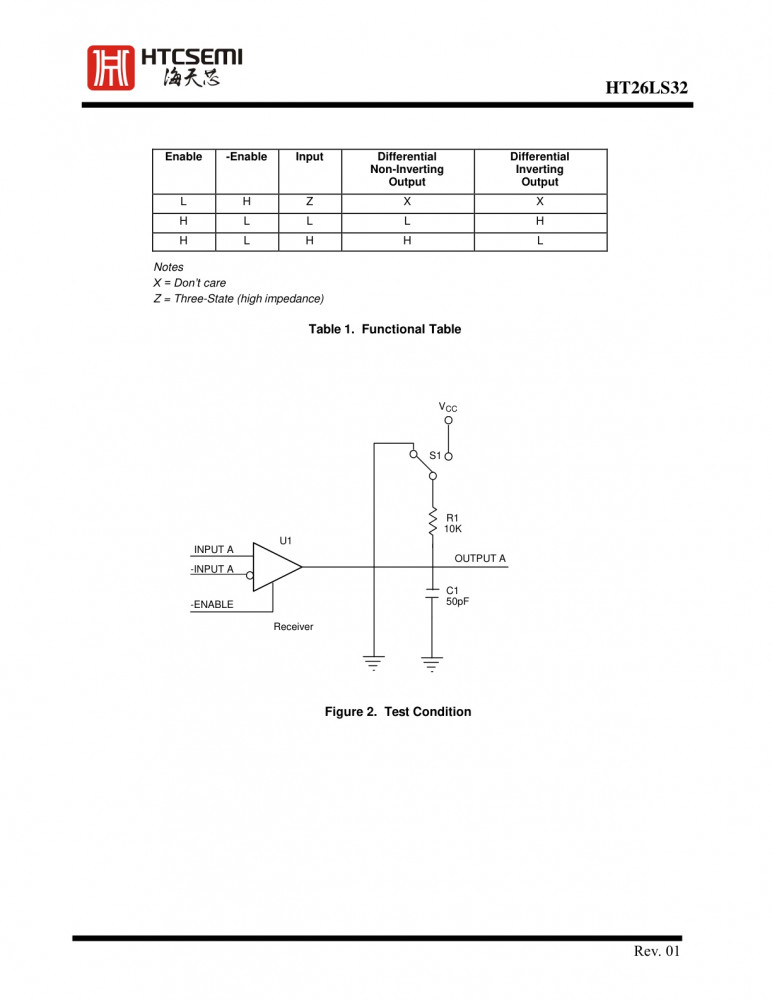 HT26LS32ARZ datasheet page 4