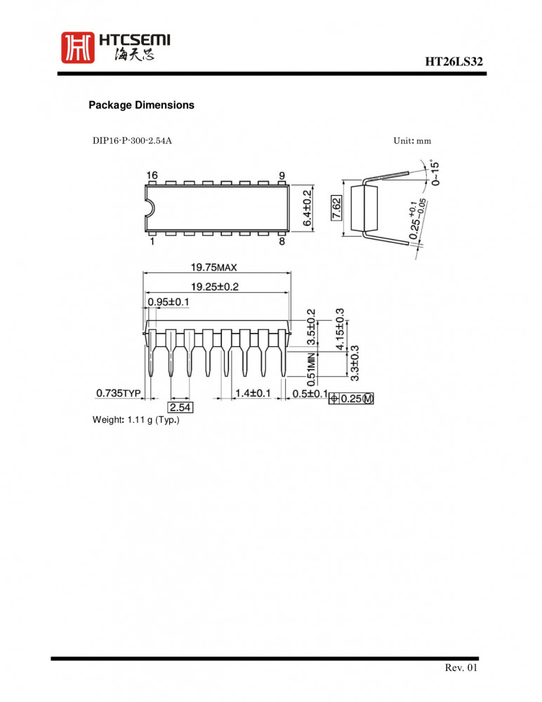 HT26LS32ARZ datasheet page 6