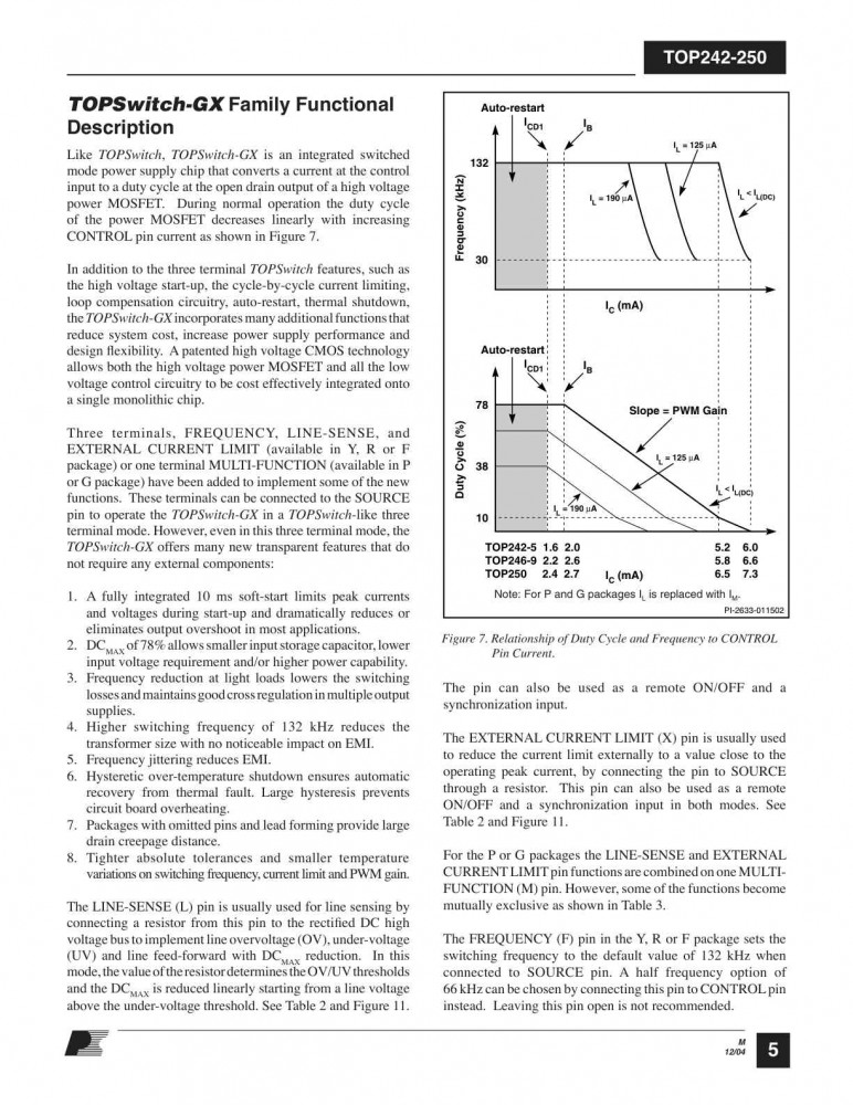 TOP242PN technical document page 5