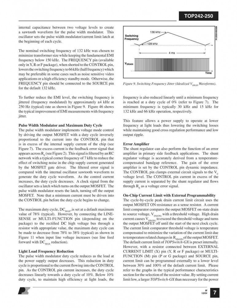 TOP242PN technical document page 7