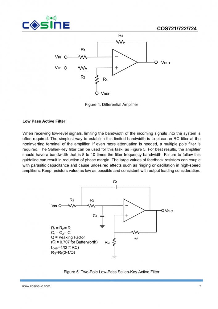 COS721SR datasheet page 7