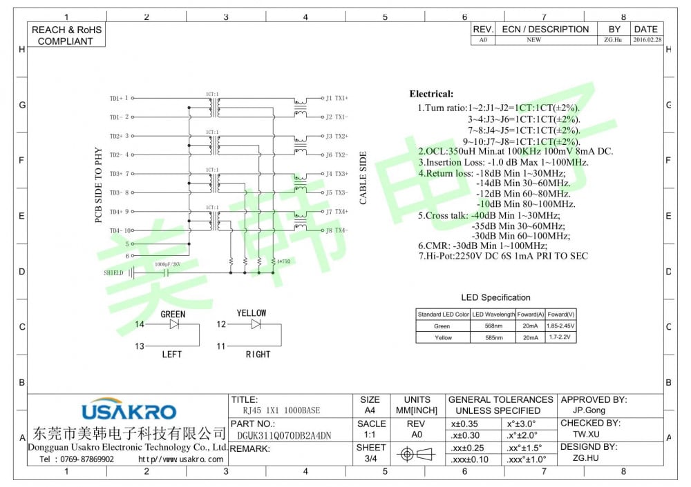 DGUK311Q070DB2A4DN technical drawing sheet 3